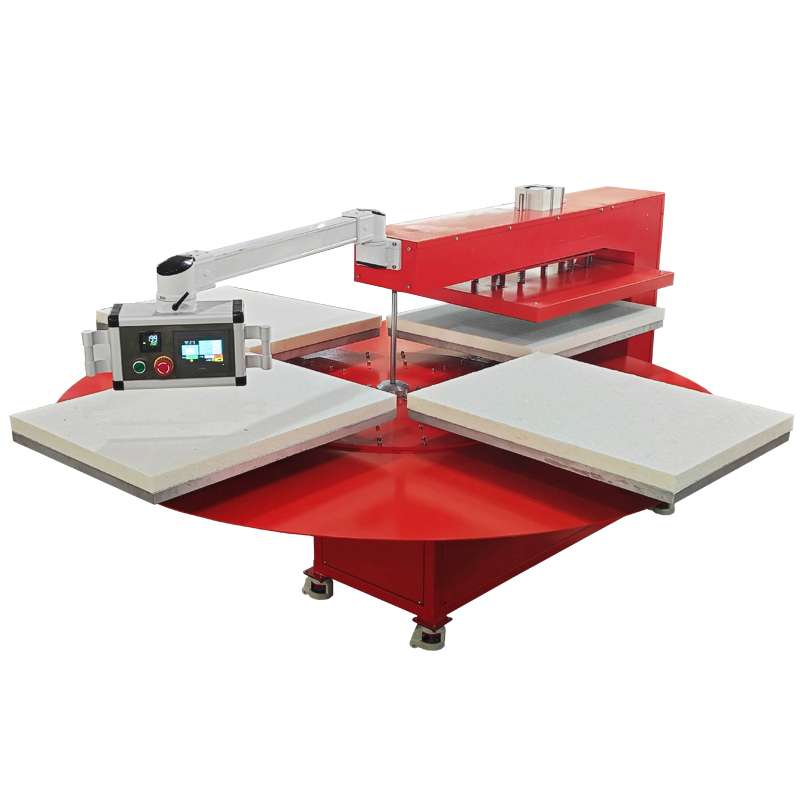 Auplex New Large Heat Press 4 Stations Pneumatic T-shirt Transfer Heat ...